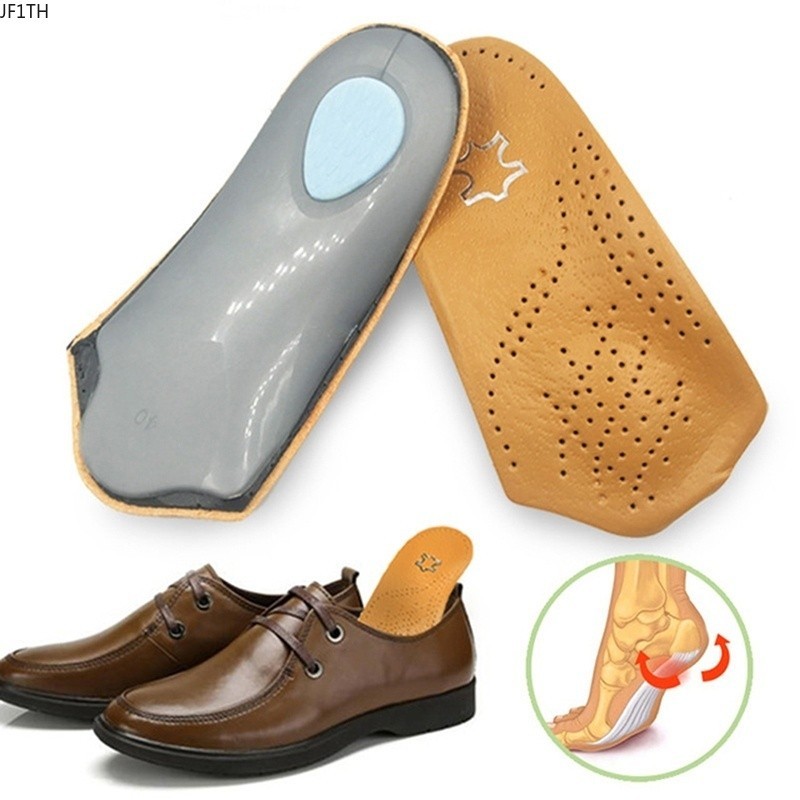 พื้นรองเท้าหนังเท้าแบน Orthotic Insoles Arch Half Shoe Pad Orthopedic ...