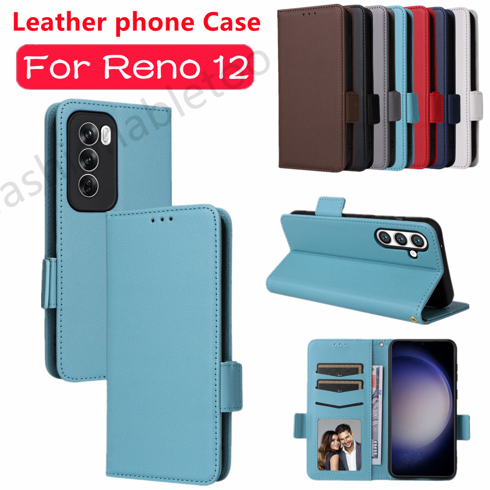 Flip หนังสําหรับ Oppo Reno 12 pro 12pro 12 F 12F 1 2 Reno12 pro ...