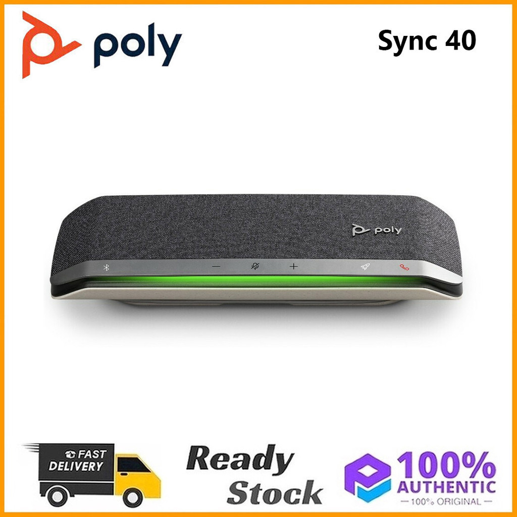 Original Poly Sync 40 Smart Conference Speakerphone สําหรับยืดหยุ่น/กอดห้อง | Shopee Thailand
