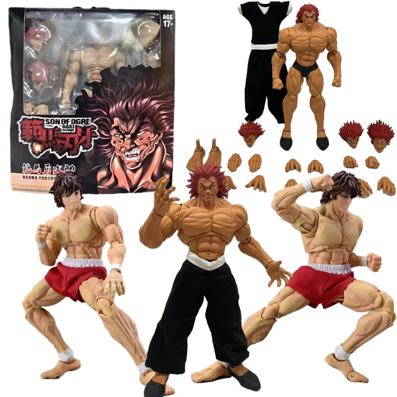 ใหม่ Baki Hanma Yujiro Hanma Action Figure ST 1/12 Storm ของเล่นตุ๊กตา ...