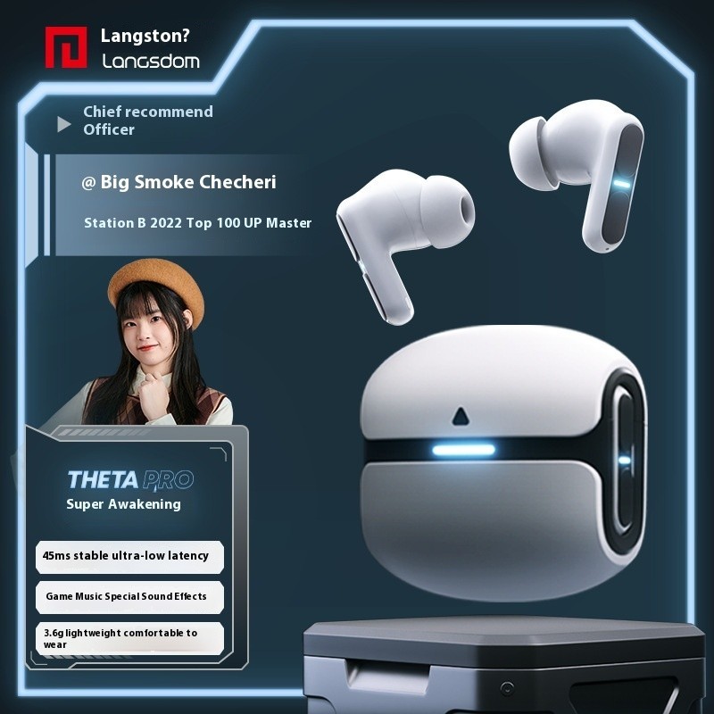 Langsdom Theta Pro หูฟังบลูทูธลดเสียงรบกวนบลูทูธ 5.3 อายุการใช้งาน ...