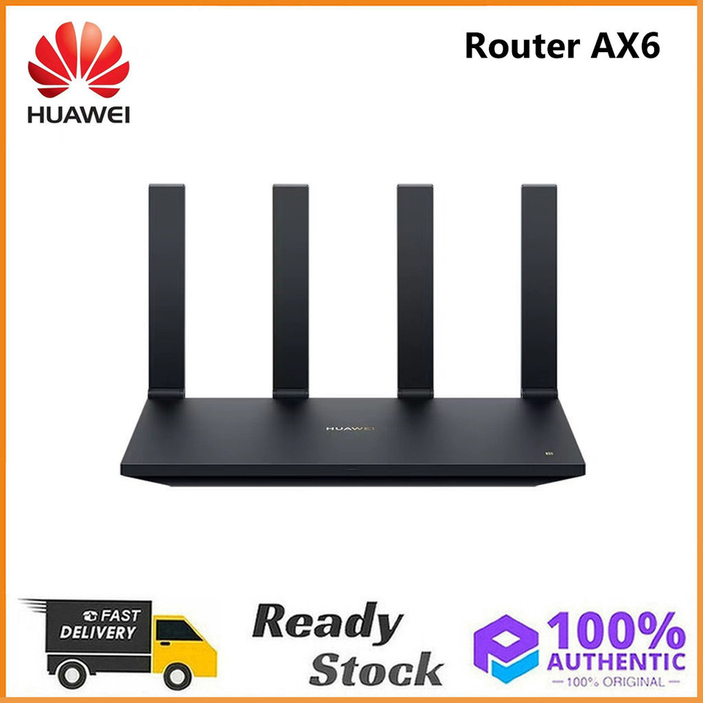 Original Huawei WiFi 6 + เราเตอร์ AX6 พอร์ต Gigabit 7200Mbps Home Wireless Harmony Mesh WS8700 ...
