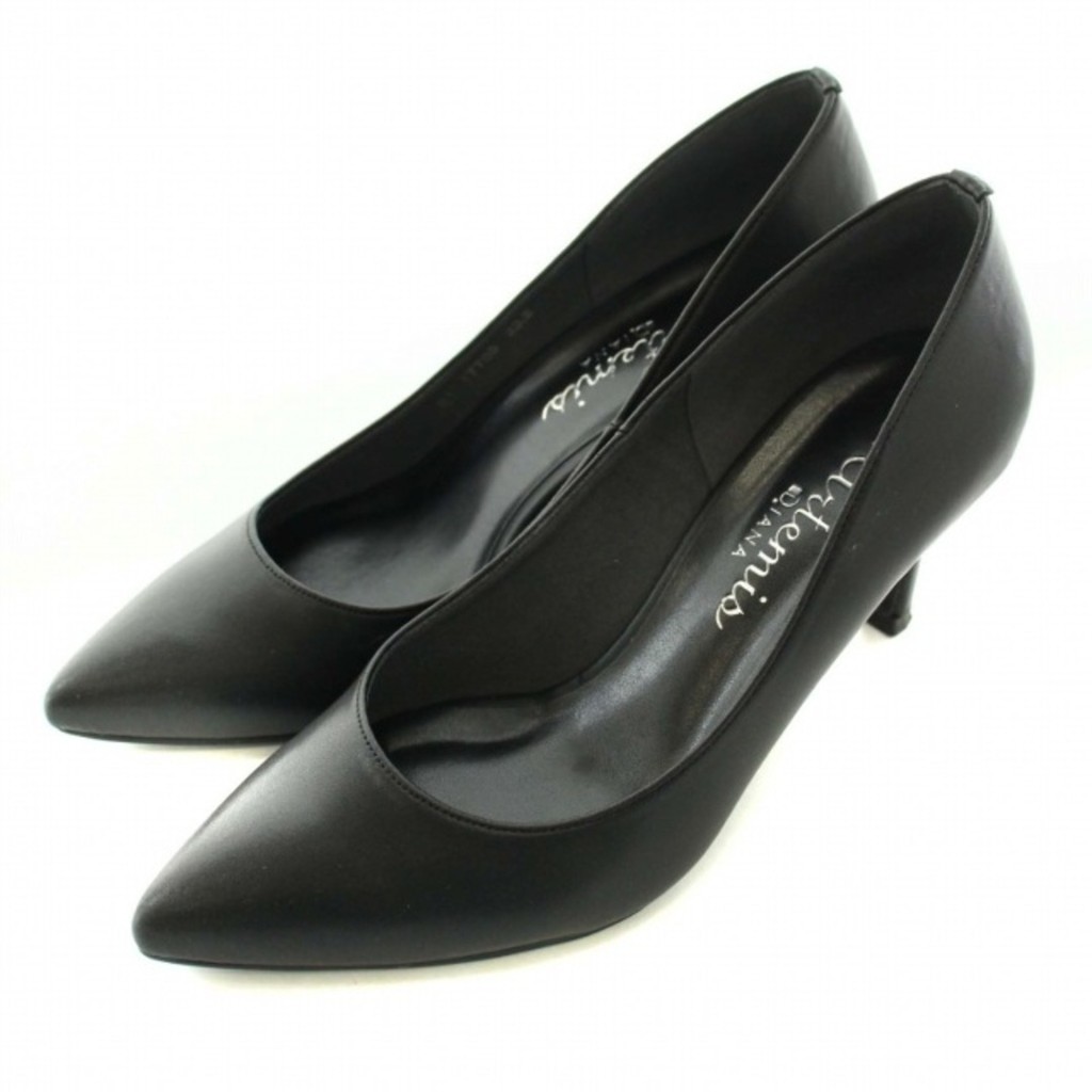 Diana Pointed Plain Pumps High Heels Black RT17705 Direct from Japan ...