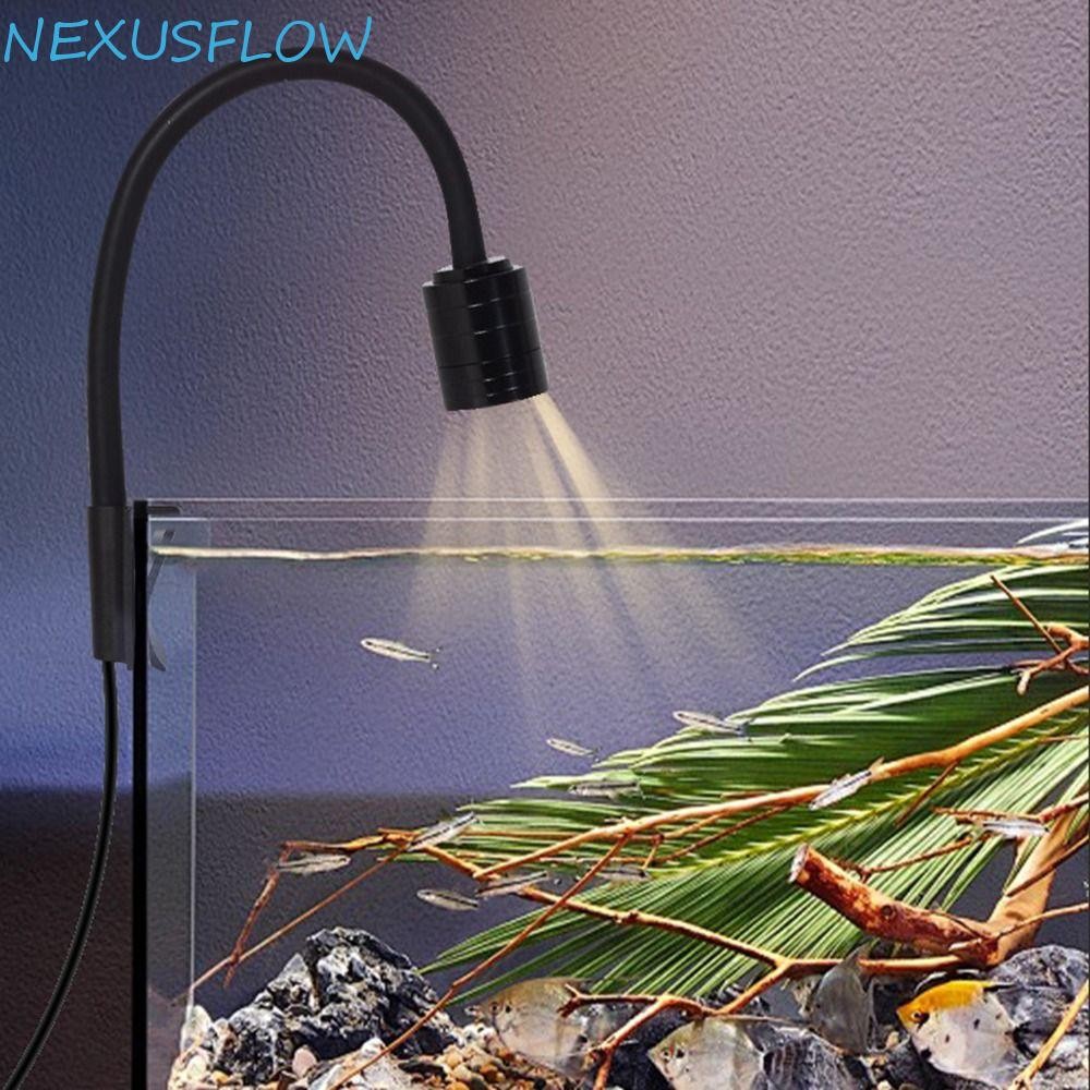 Nexusflow Mini Clip-on Lamp, โคมไฟคลิปตู้ปลา 3W, กันน้ําทนทานประหยัดพลังงาน 360 องศาหมุน LED ...