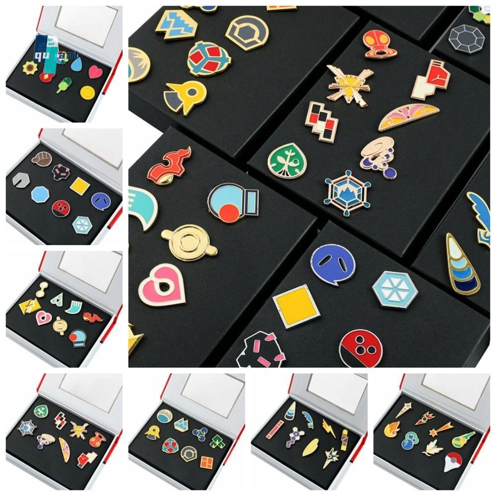 Quantumsky Pokemon Gym Badge, Pokemon เข็มกลัดโลหะ, บุคลิกภาพนักเรียนเข็มกลัดเครื่องประดับ ...