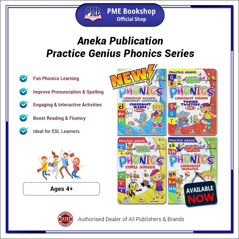 PME Bookshop Anka Publication: Practice Genius Phonics Series | Shopee Thailand