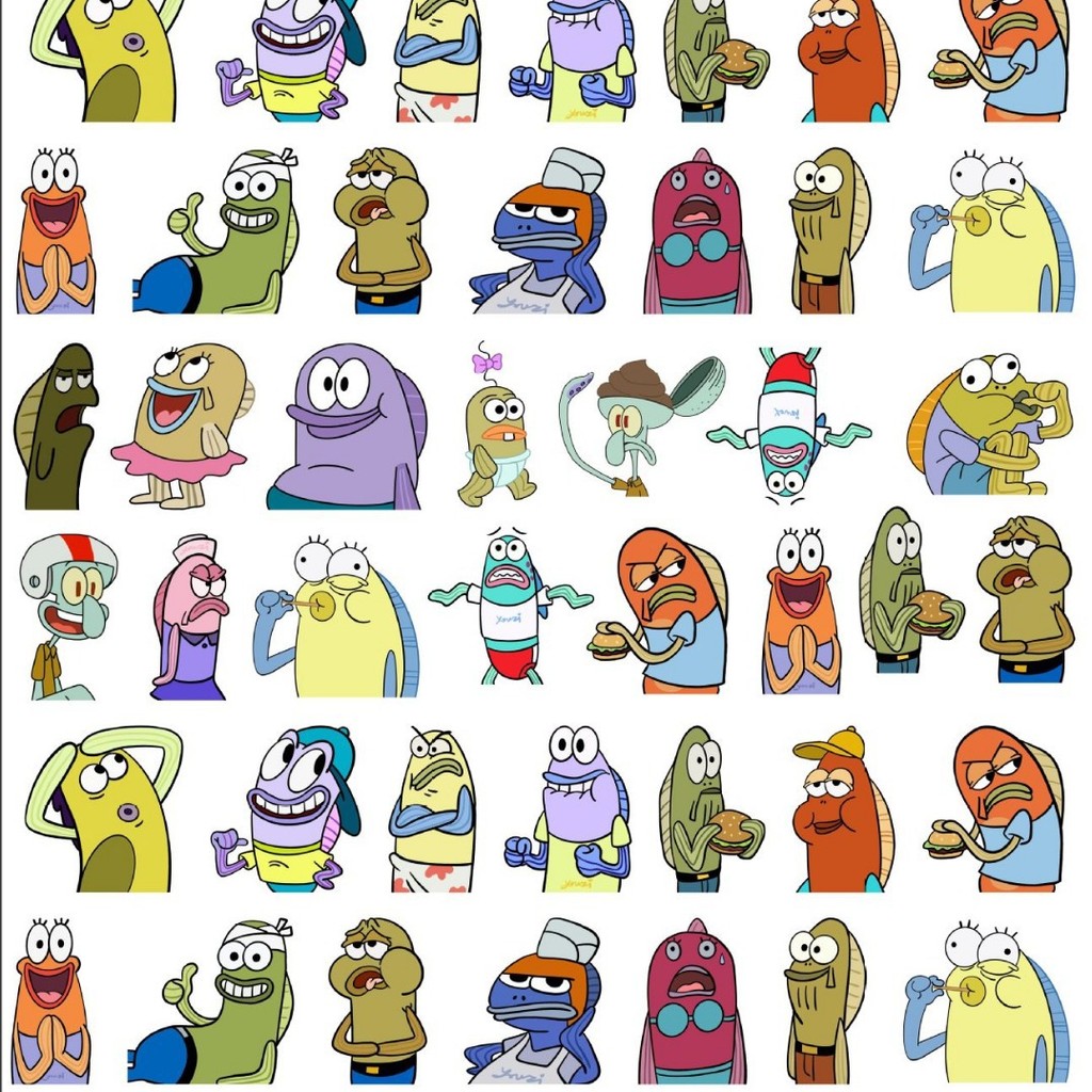 SpongeBob SquarePants Octopus Brother Beechburg แผ่นอะคริลิค DIY แผ่น ...