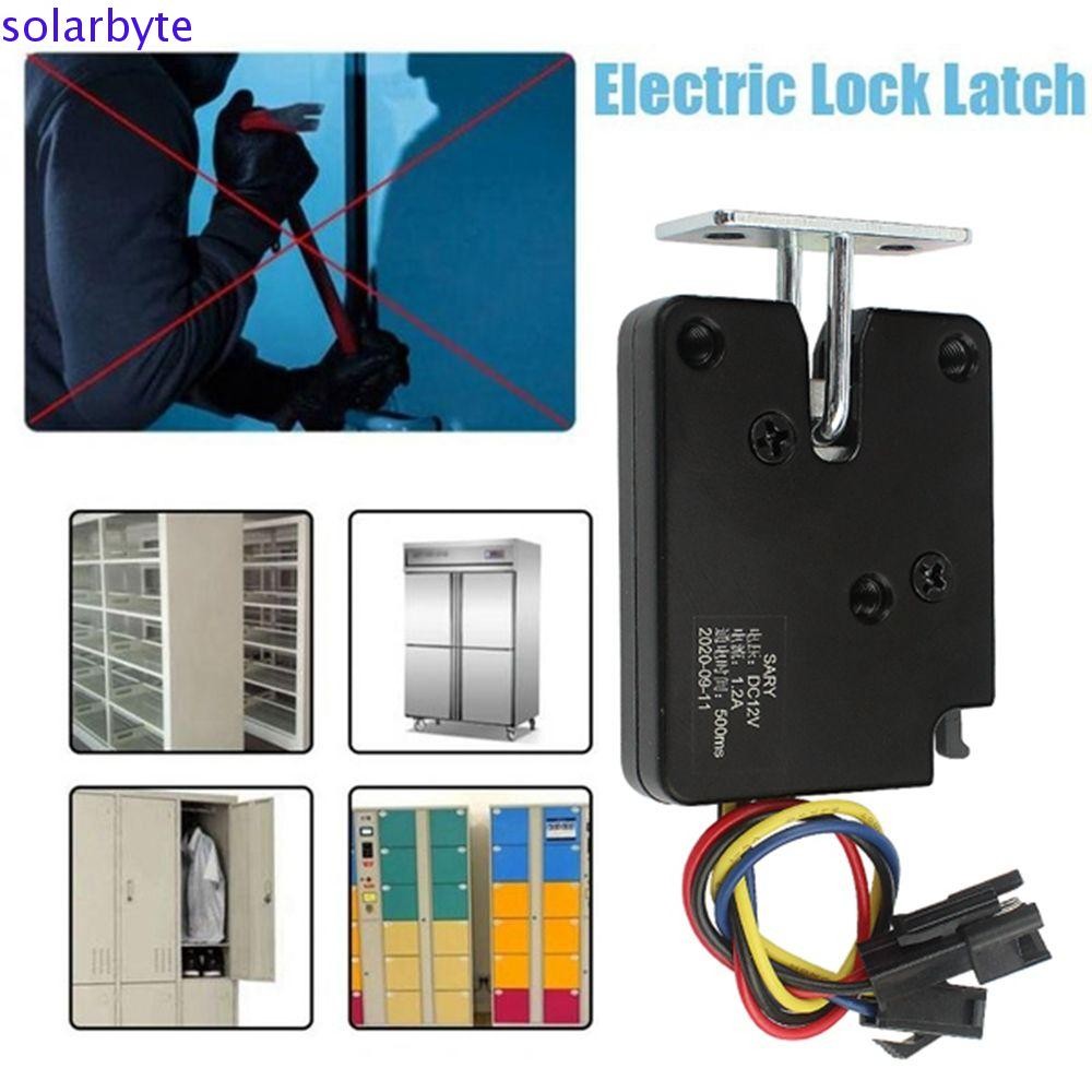 Solarbyte ล็อคควบคุมไฟฟ้า 3V5V12V DC Locker ลิ้นชักตู้เล็ก|ล็อคประตู | Shopee Thailand