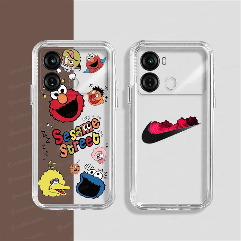 เคสโทรศัพท์มือถือแบบนิ่ม ใส บางมาก ลายเพ้นท์ สําหรับ Itel P40 P662L ...
