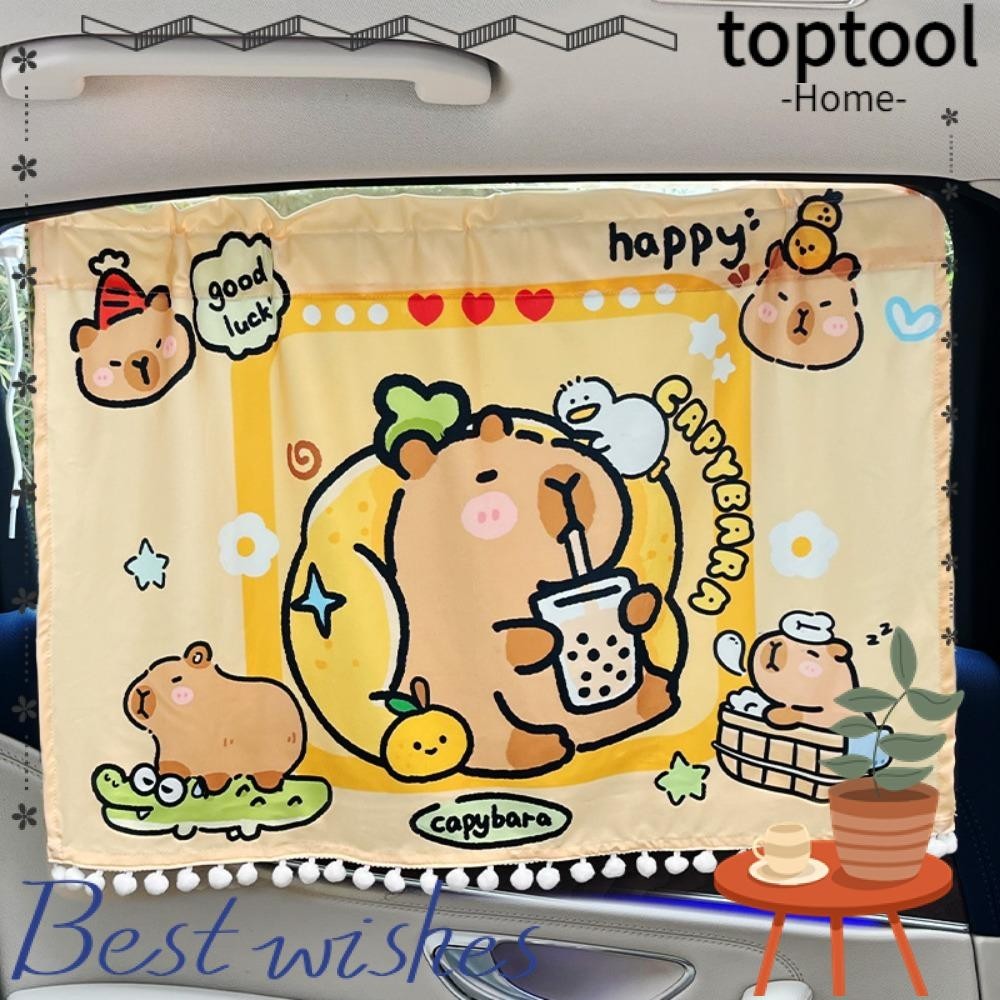 Toptool ม่านบังแดดหน้าต่างรถยนต์ ป้องกันรังสียูวี พับได้ ลายการ์ตูนน่ารัก | Shopee Thailand