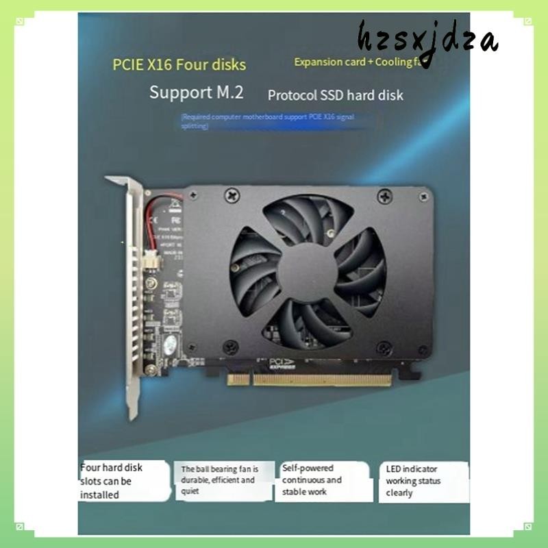 Pciex16 NVME M2 MKEY SSD Array ขยายอะแดปเตอร ์ การ ์ ดเมนบอร ์ ด PCIE ...