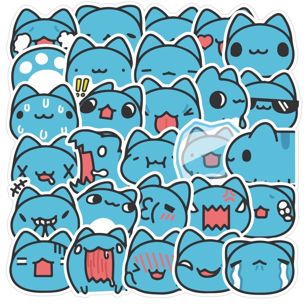 มิก้าสโตร์ Bugcat-capoo Cat Cat Bug กาแฟ Wave สติกเกอร์น่ารักการ์ตูนอะ ...