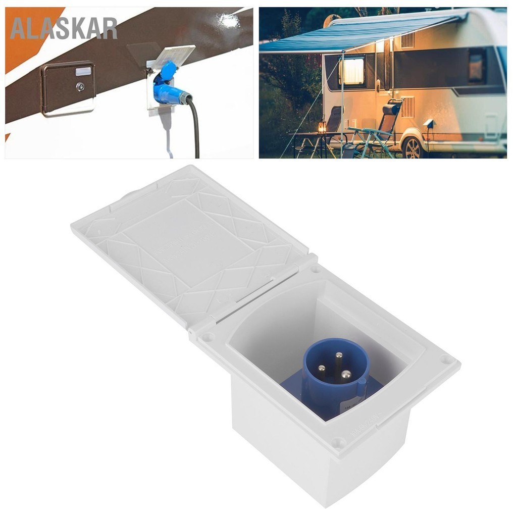 ALASKAR 16A 220V-240V กันน้ำ Power Outlet ภายนอก 3Pin Flush หญิงปลั๊ก ...