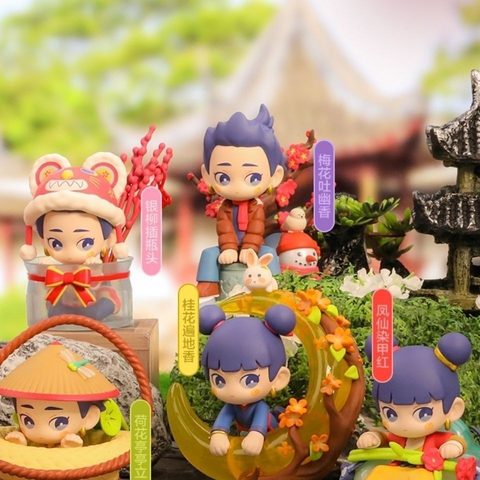 ของแท ้ POPMART POPMART Inhuman Zai-Daze Nezha Twelve Seasons Flower ...