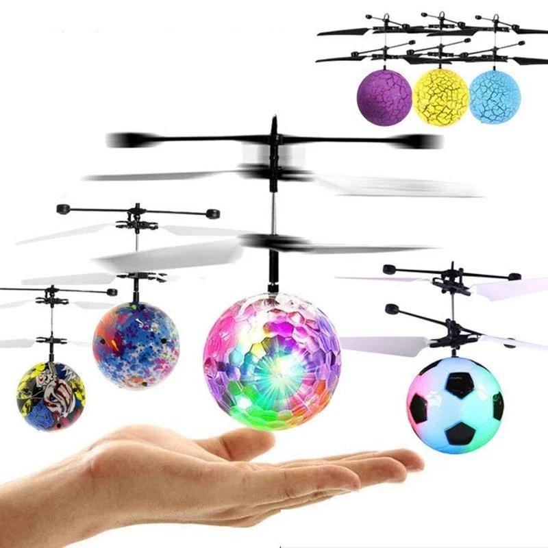 สีสัน Mini drone Shinning LED RC drone Flying Ball เฮลิคอปเตอร์คริสตัล ...
