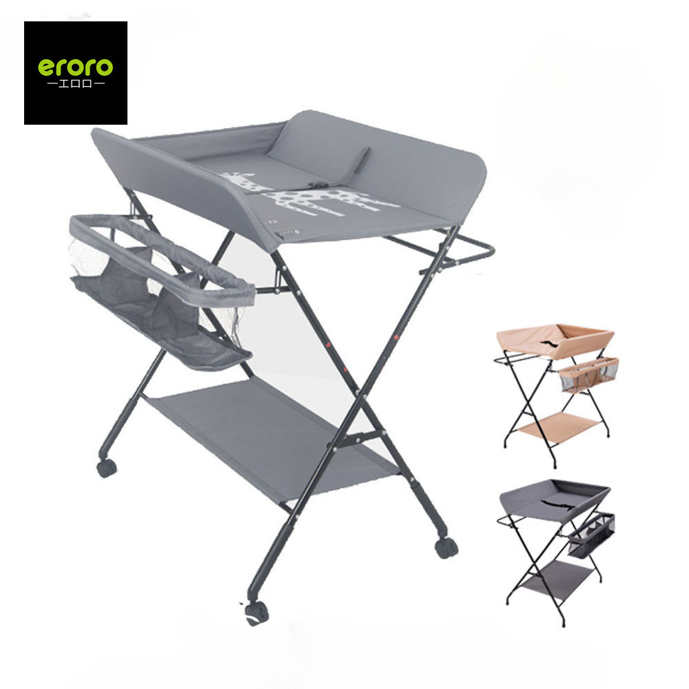 ERORO โต๊ะเปลี่ยนผ้าอ้อม พร้อมเบาะรอง โต๊ะอาบน้ำเด็ก พกพา | Shopee Thailand