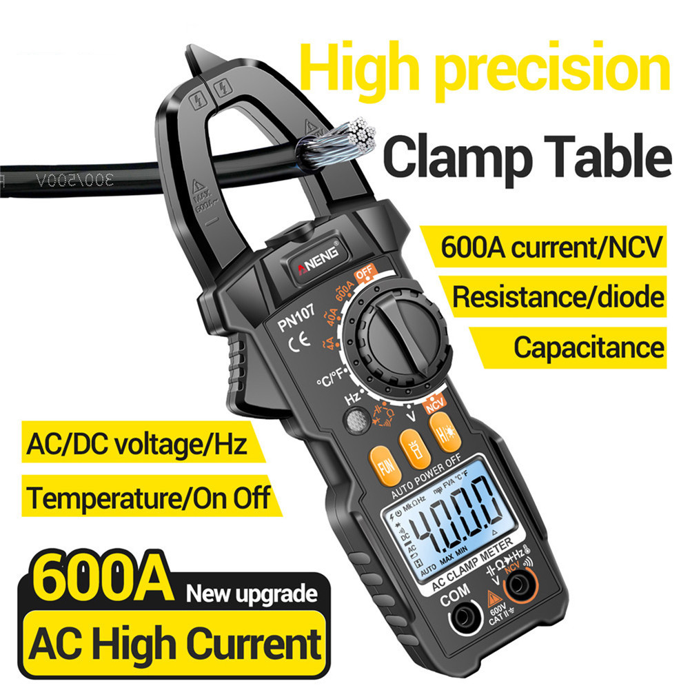 Aneng PN107 เครื่องมัลติมิเตอร์ดิจิทัล AC/DC ทดสอบอุณหภูมิ มัลติเทสเตอร ...