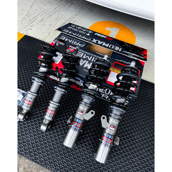 Silver รุ่น Neomax Prime โช๊คอัพ สตรัท ปรับเกลียวใส่รถ Toyota Altis 140 ...