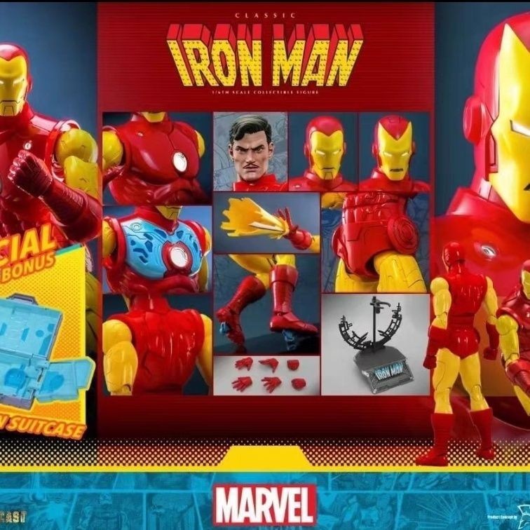 [ใหม่เอี่ยม] Ht Classic Iron Man Special Edition hottoys Comic Iron Man ...