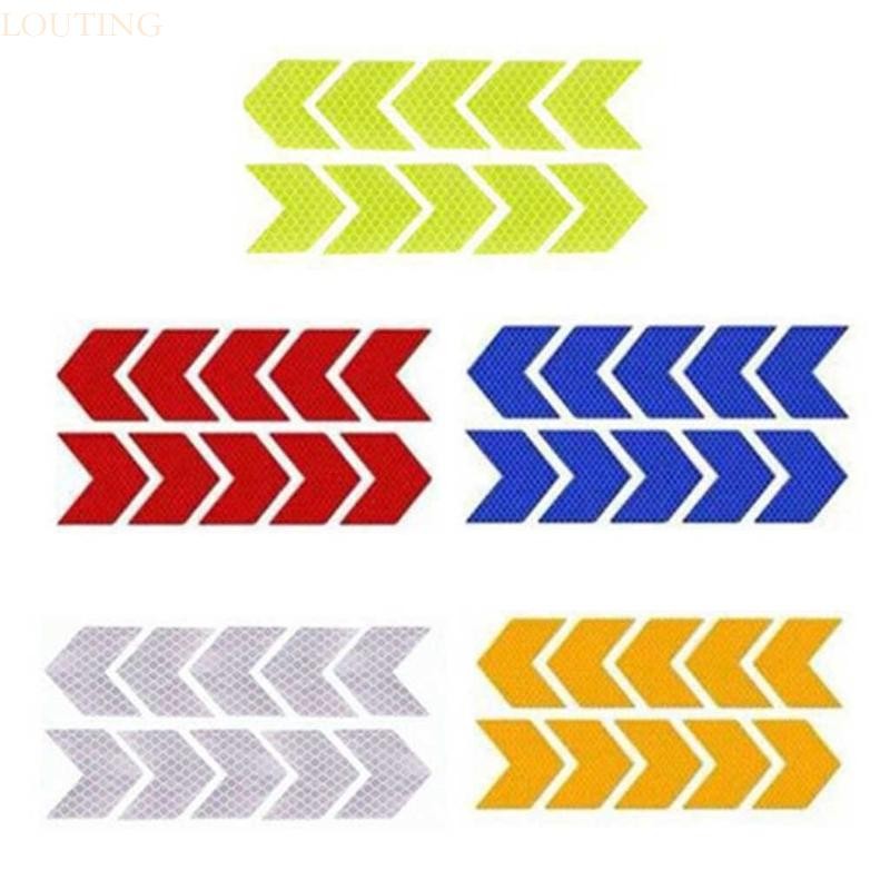 Louting 10 ชิ้นกันน้ํากาวตนเองสติ๊กเกอร์สะท้อนแสงรถยนต์การหลีกเลี่ยงการ ...