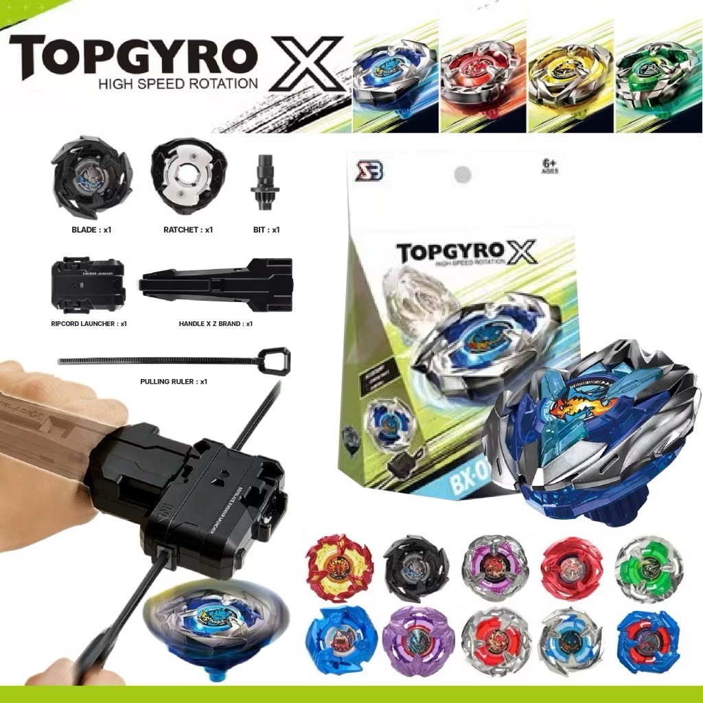 TOPGYRO X Beyblade X 4.8cm ลูกข่างโลหะ สำหรับการแข่งขันและผู้เริ่มต้น ของเล่นต่อสู้หมุนเร็ว ทน ...