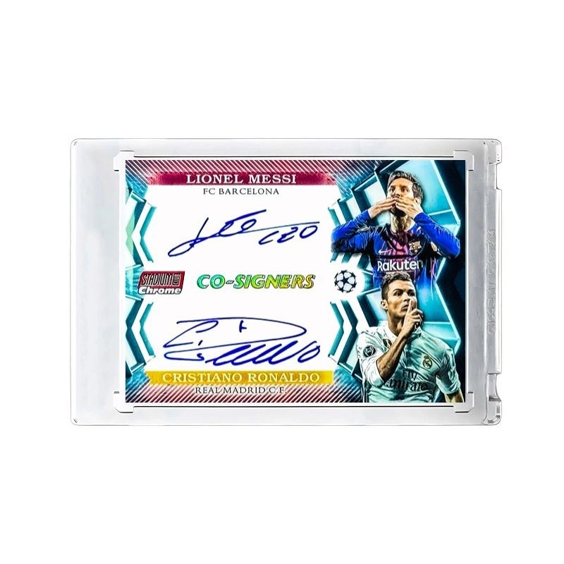 Mei Xi & C Luo Double Signature Star Card 1/1 Edition การ์ดโฮมเมดที่ไม่ ...