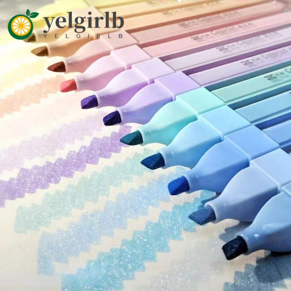 Yelgirlb 3 ชิ้น/เซ็ต Sparkling Highlighter,ภาพวาดGradient สีปากกาเรือง ...