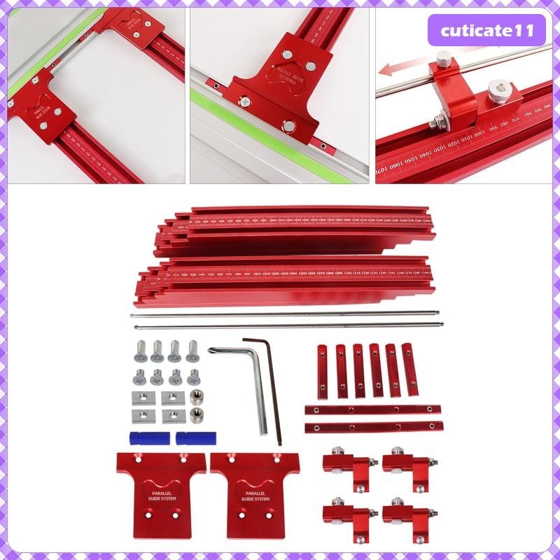 [ Cutcate1 ] Universal Parallel Guide Rail Set Accessary 1200mm T ...