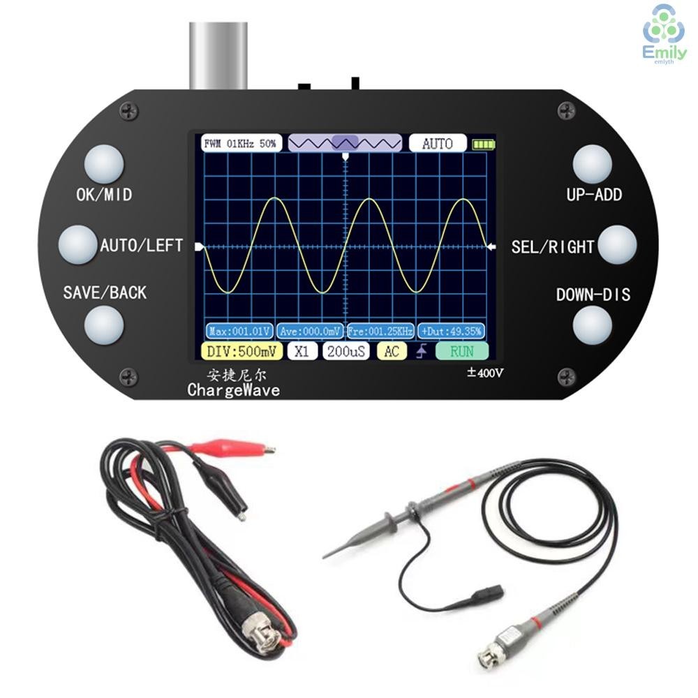 Tft Oscillometer จอแสดงผลตัวอย่างมือถือ 500 KHz 2 5 MHz Oscilloscope ...