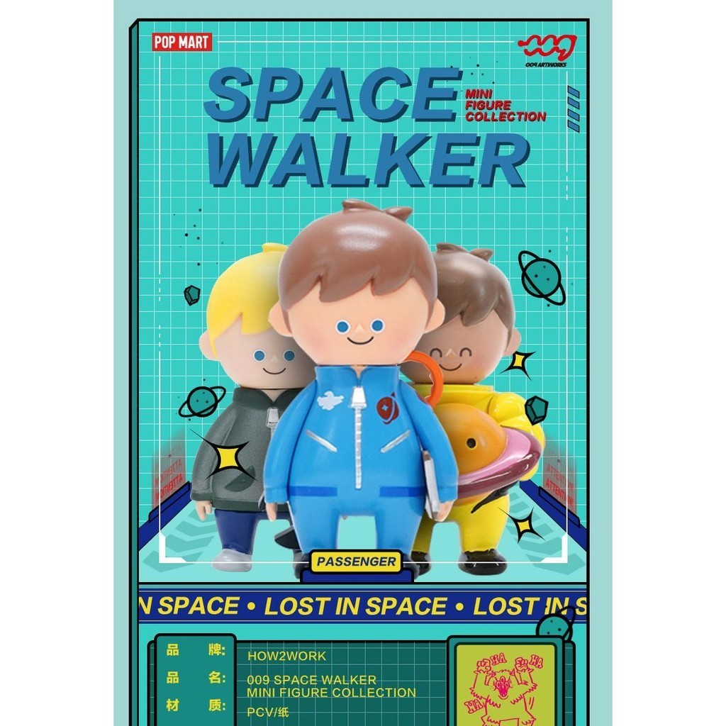 Pop Mart 009 Space Walker Mystery Box Series รูปของขวัญสร ้ างสรรค ์ ...