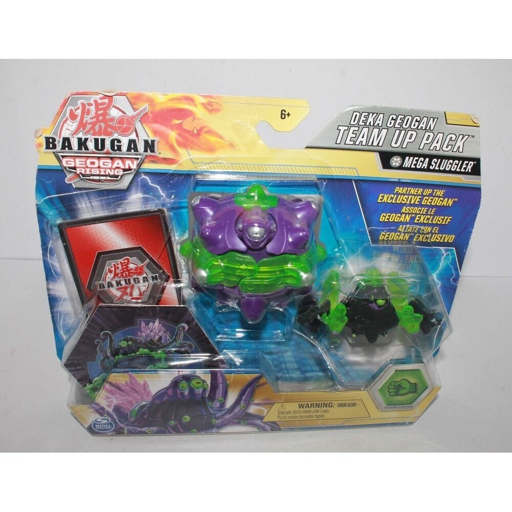 Bakugan Gegan Rising Deka Gegan Team Up Pack Mega Slugler Spin Master ...