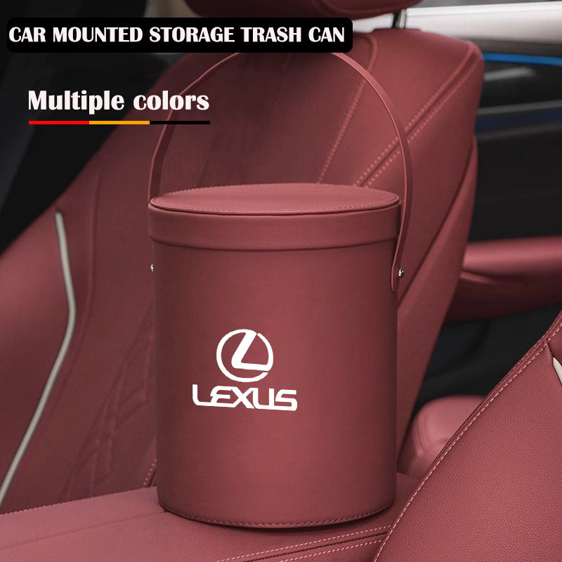 ถังขยะรถยนต์หนังกล่องเก็บเหมาะสําหรับ Lexus IS250 IS300 RX330 RX350 NX ...