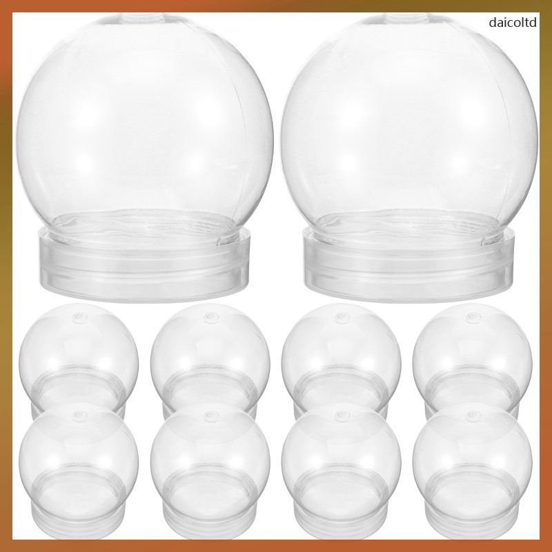 Snow Globe 10 ชิ้น Globes ล้างกรณี Houseplant เครื่องประดับน้ํา Prop ...