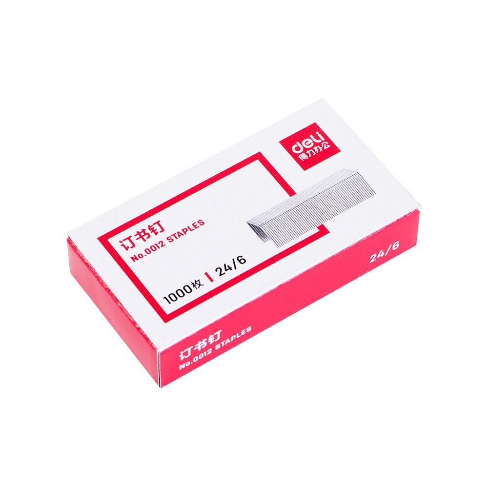 ลวดเย็บกระดาษสากล Deli 0012 แบบมาตรฐาน เบอร์ 12 ลวดเย็บ 24/6 สำหรับการ ...