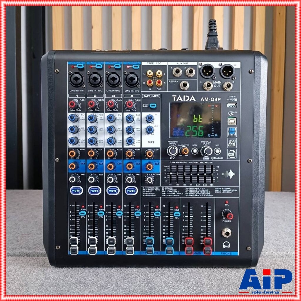 TADA AM-Q4P powermixer 350 watt EFX USB บลูทูส TA DA มิกเซอร์อนาล็อก AM ...