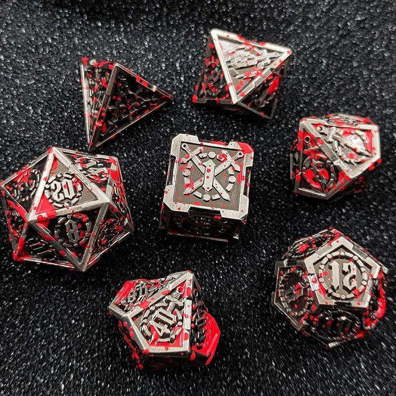 Set 7 ลูกเต๋า ใช้สำหรับ DnD D&D MTG RPG TRPG บอร์ดเกม Magic เมจิก โลหะ coc วิ่งกลุ่ม ลูกเต๋า dnd ...
