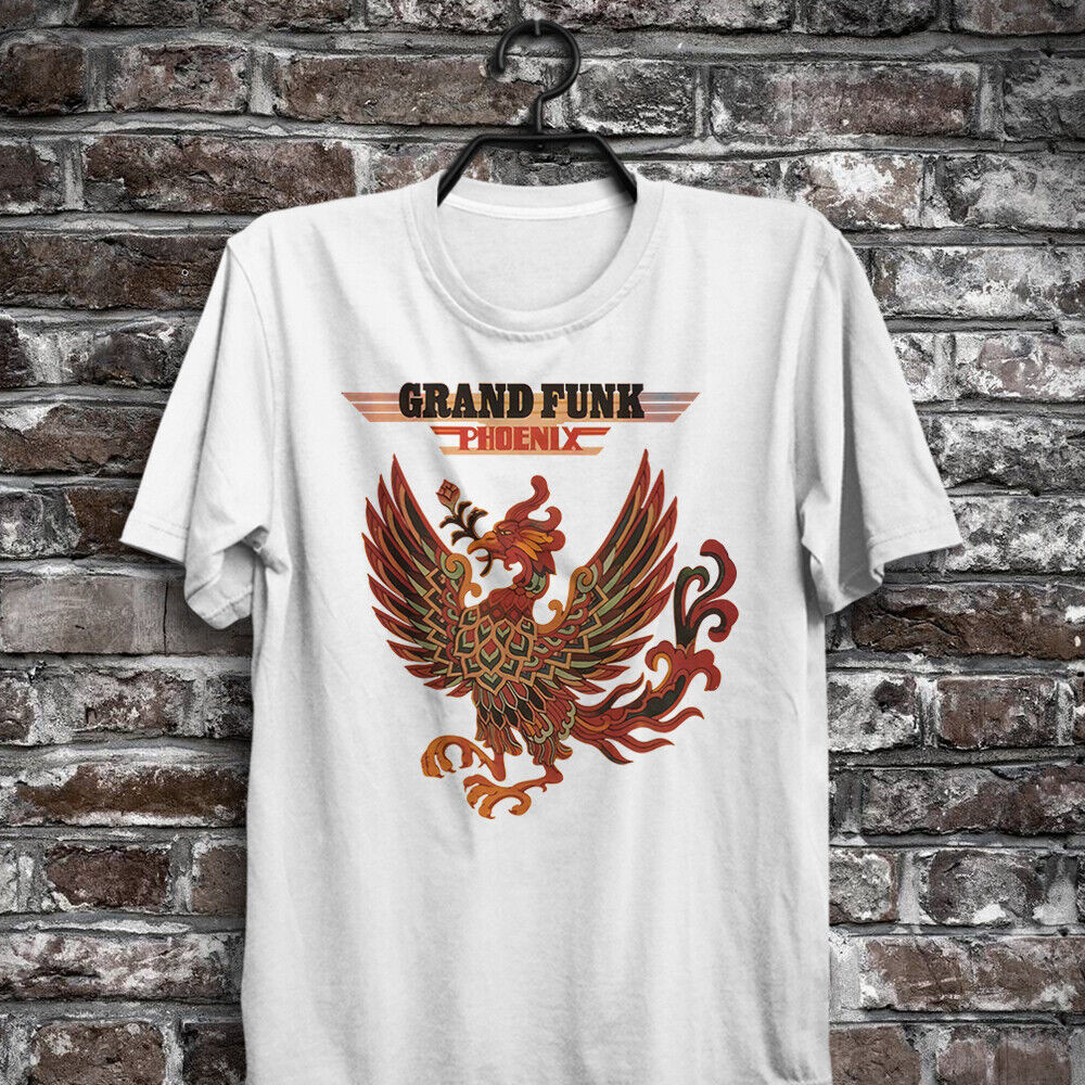Grand Funk Railroad อัลบั้มเสื้อยืด Phoenix Mark Farner Don Brewer ...