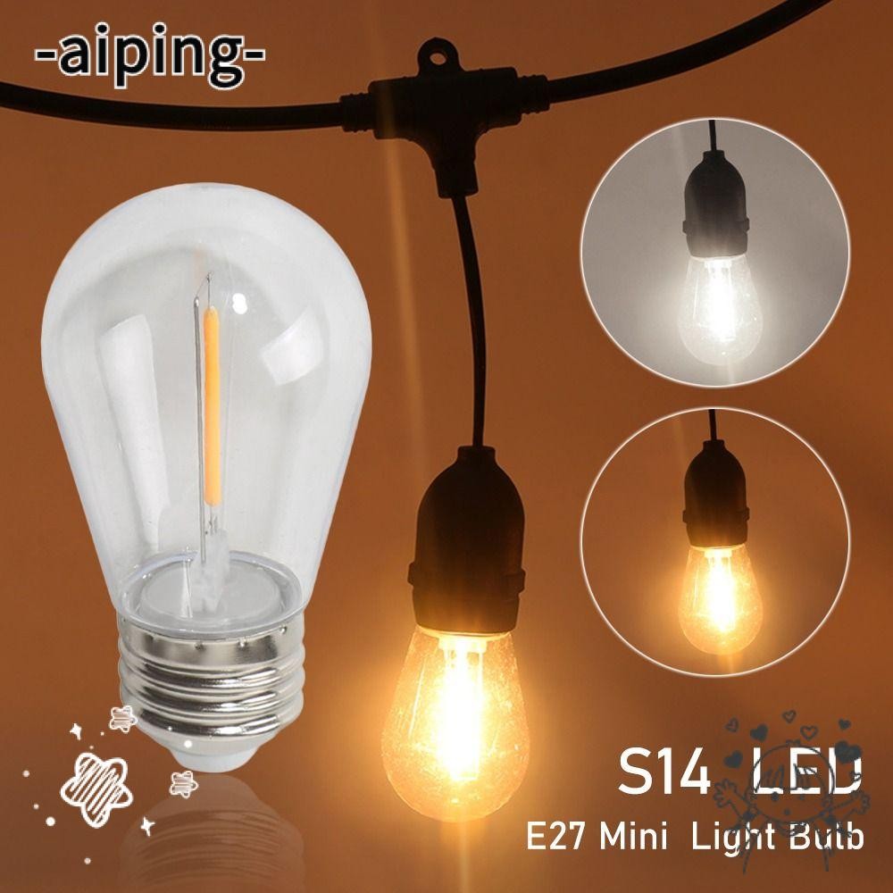 Aiping หลอดไฟคริสตัล, 2W 1W E27 S14 หลอดไฟ LED, เทียนร้อนแสงสีขาว/แสงอุ่นหลอดไส้ LED ตกแต่งบ้าน ...