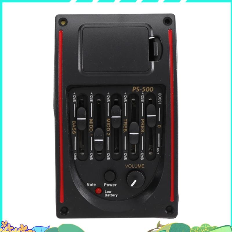 5-band Tone Controls EQ Equalizer Tuner PS-500 5-Band กีตาร์อะคูสติก EQ Preamp Equalizer Pickup ...