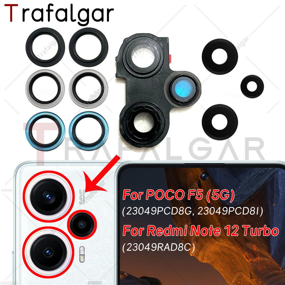 ฝาครอบเลนส์กล้องด้านหลัง แบบเปลี่ยน สําหรับ Xiaomi Poco F5 Redmi Note ...