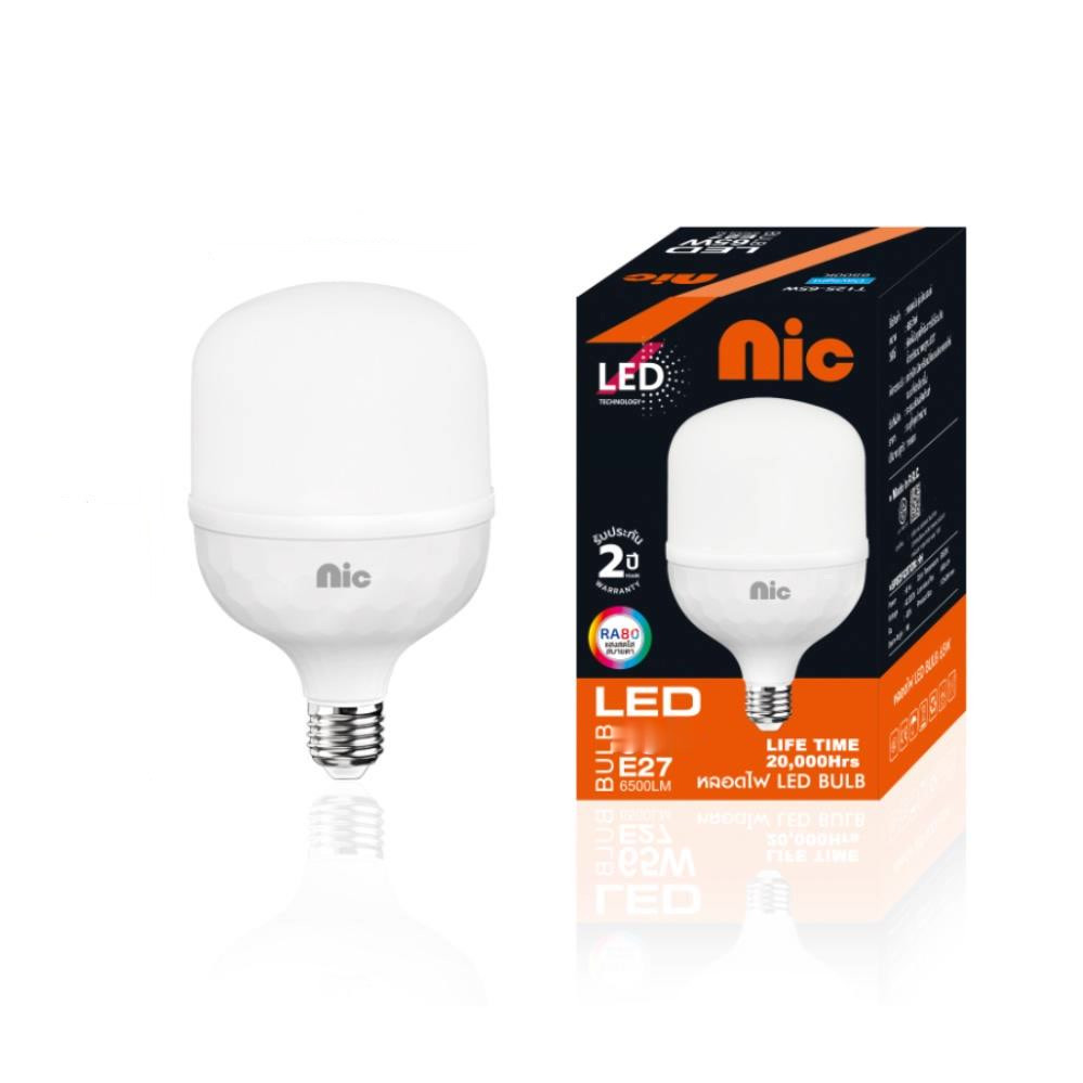NIC หลอดไฟ LED หลอด LED SlimBulb light ขั้ว E27 หลอดไฟ E27 25/35/45/65 ...