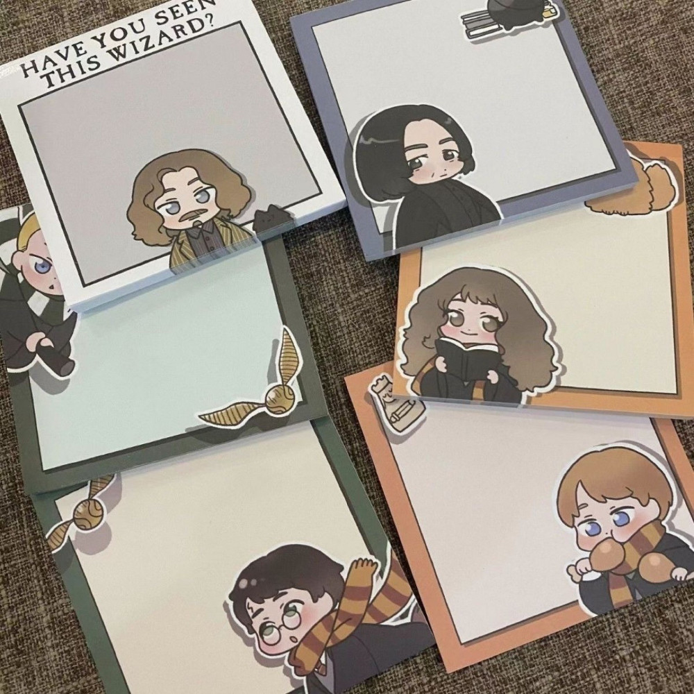 50 แผ่น Creative 3D Sticky Notes การ์ตูน Magic Wizard Self-กาว Notepad ...