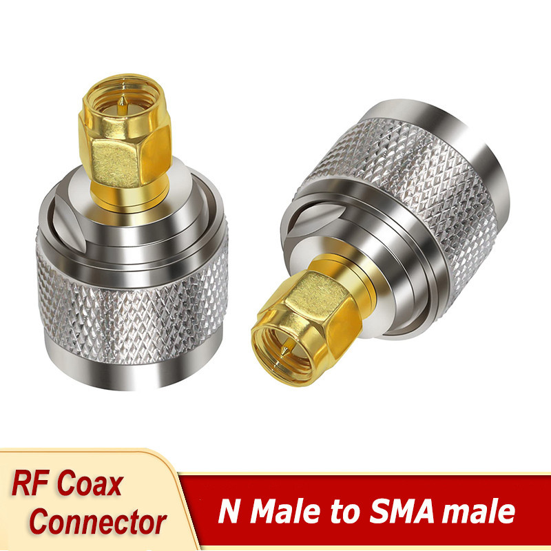 Sma to N Coax Connector SMA Male to N Male Coaxial Adapter สําหรับสายต ...