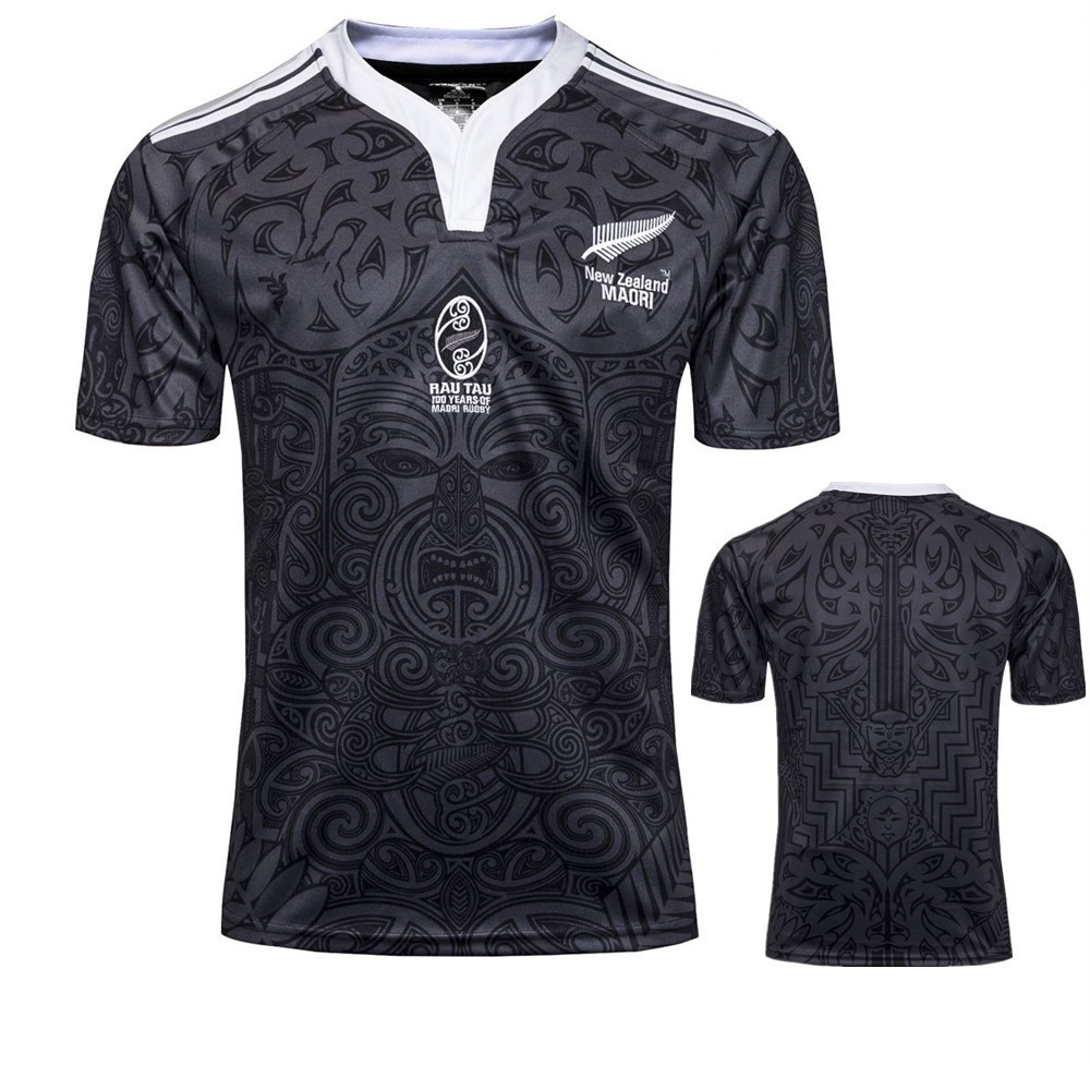 เสื้อคุณภาพดีที่สุด 2021 New Zealand Maori All Blacks Rugby shirts 100 ...