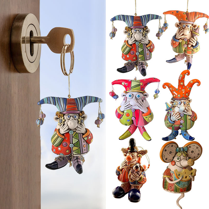 เครื่องประดับกระดิ่ง Jester สีสันสดใส กระดิ่งลม Jester Bell แฮนด์เมด ...