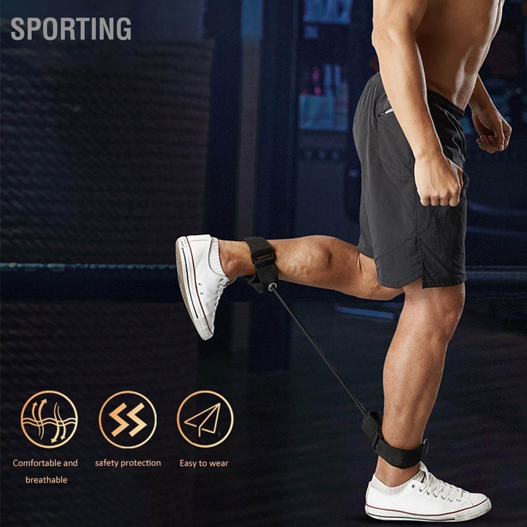 Sporting ขาการฝึกอบรม Wall Pulley Elastic String BOUNCE ขั้นตอนการ ...