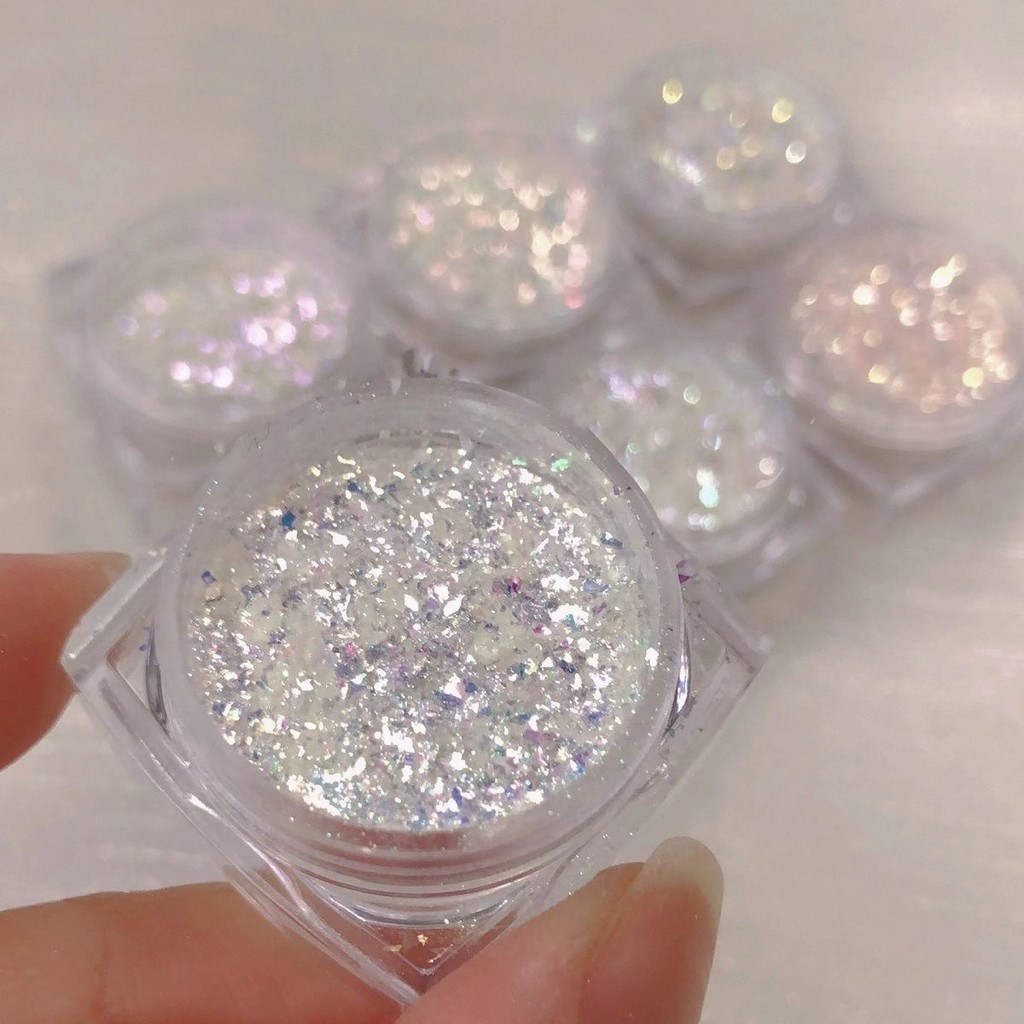 Bright Powder Nails Cloud Brocade Powder Aurora Nails Edelweiss Powder ...