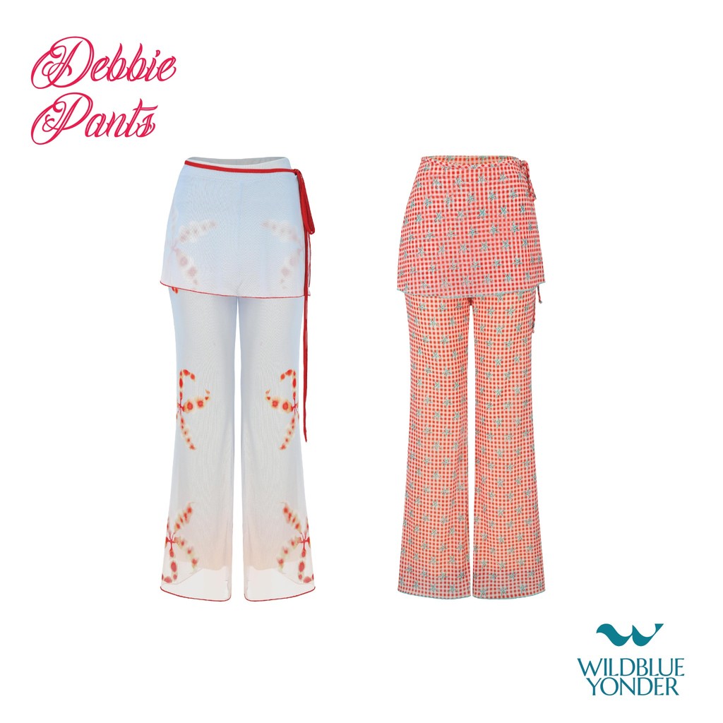 Wildblueyonder - Debbie Pants กางเกงขายาวพิมพ์ลาย | Shopee Thailand