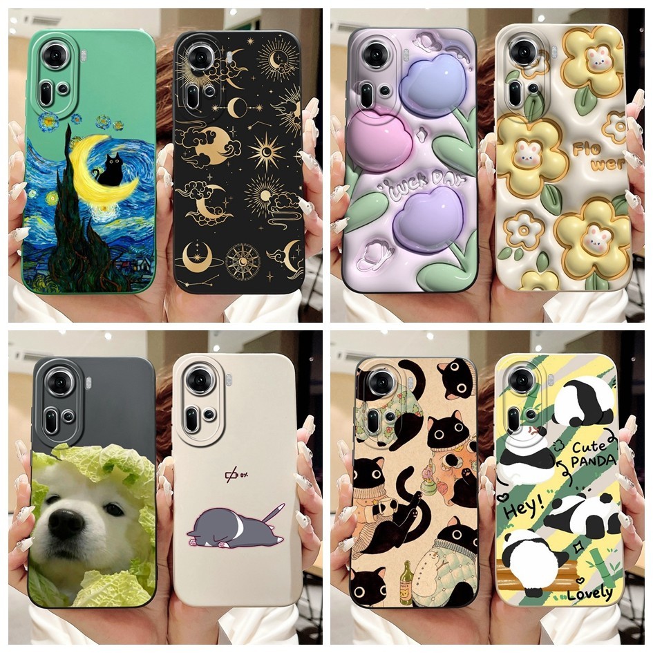 สําหรับ OPPO Reno 11 5G กรณี CPH2599 ซิลิโคนกันกระแทก TPU แฟชั ่ นรูป ...