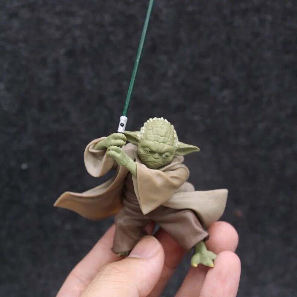 Star Wars The Master Yoda Fencing Style Figure Toy Model New No BOX 7CM ...